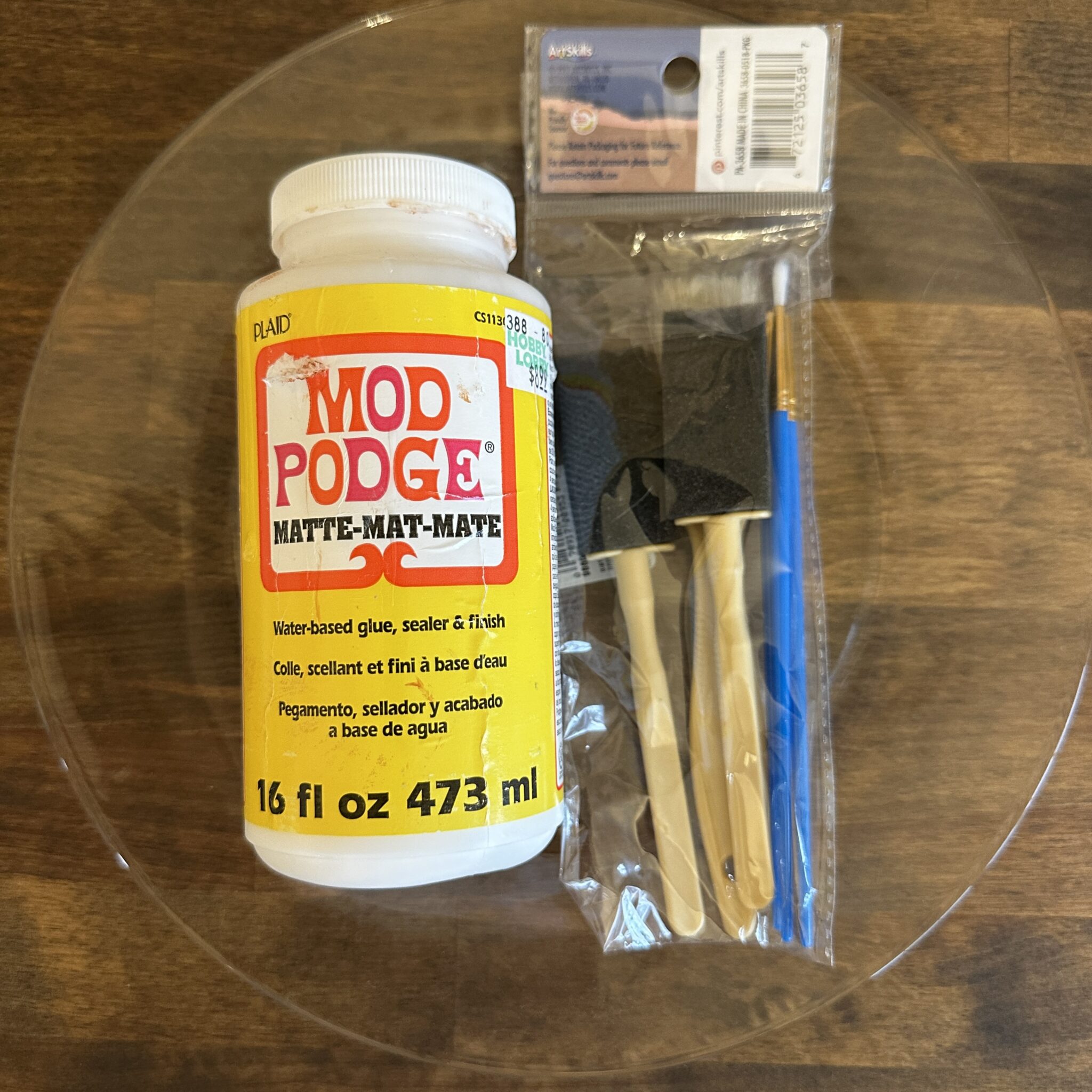 Chinoiserie Chic: Decoupage Dollar Tree Glass Plates with Fabric ...