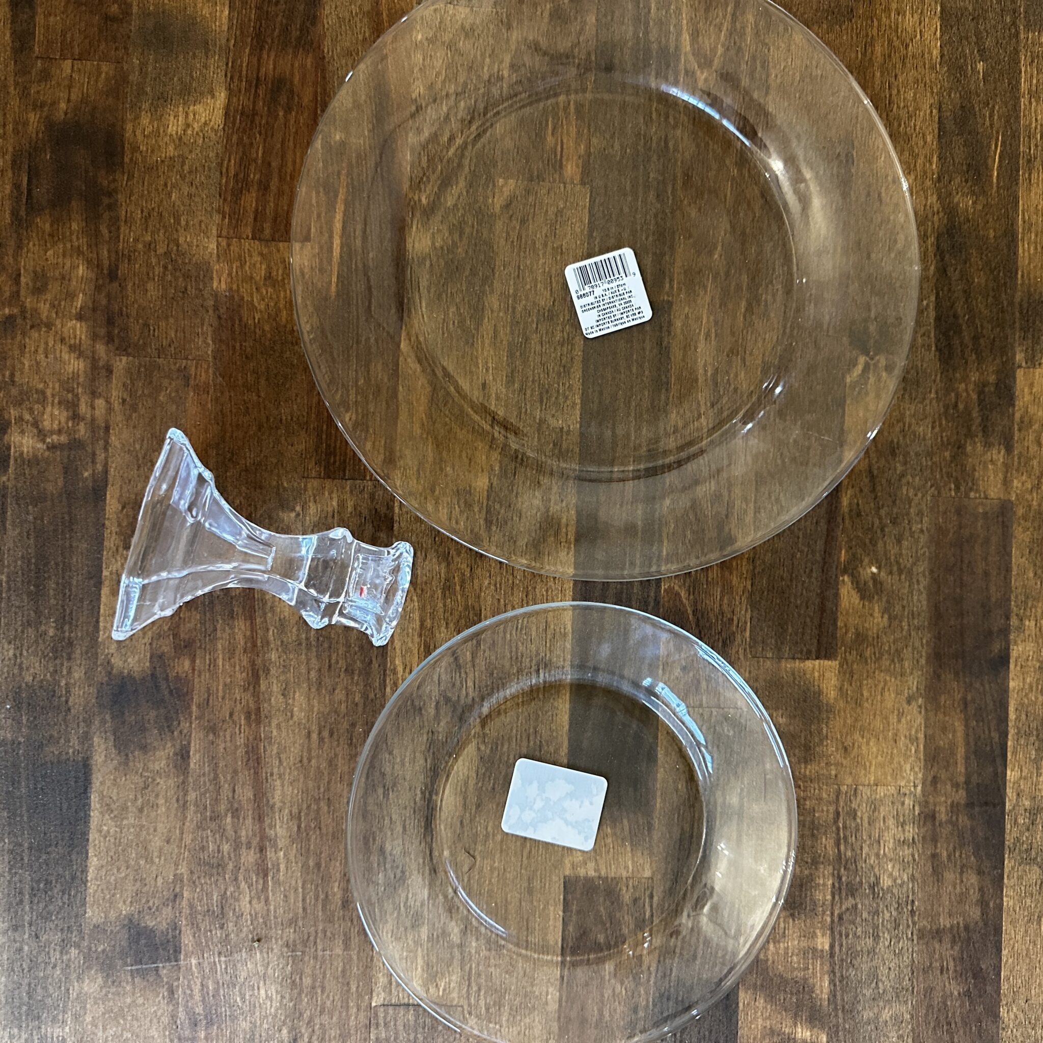 Chinoiserie Chic: Decoupage Dollar Tree Glass Plates with Fabric ...