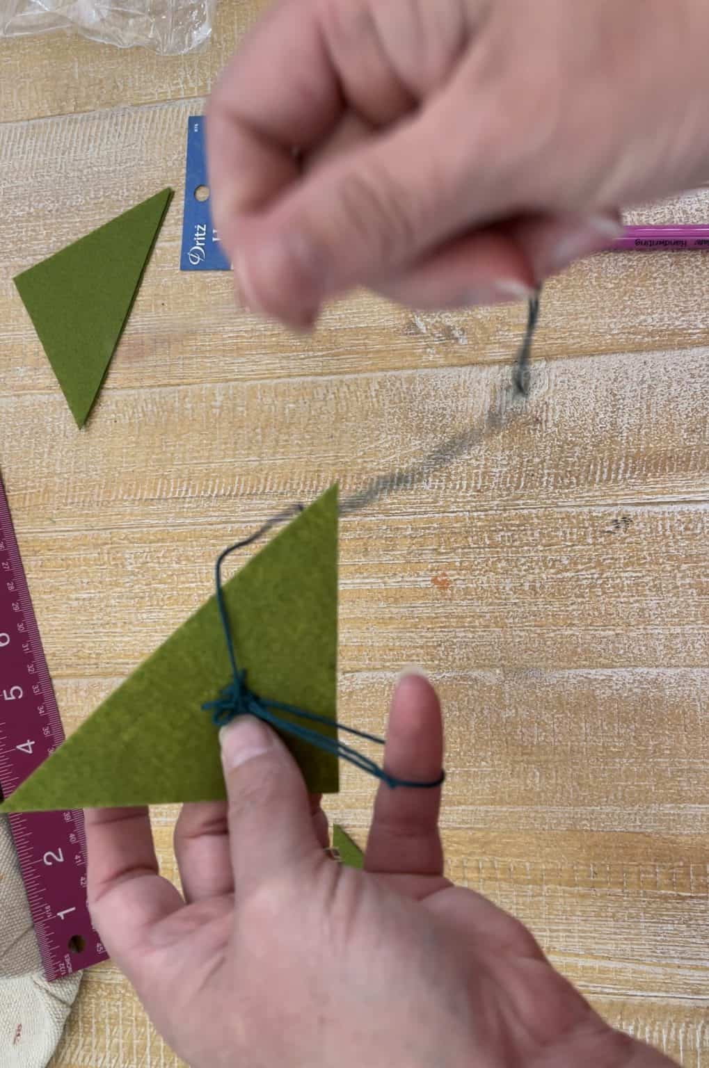 How to Make a Felt Bookmark With Embroidered Initial - Amy Sadler Designs