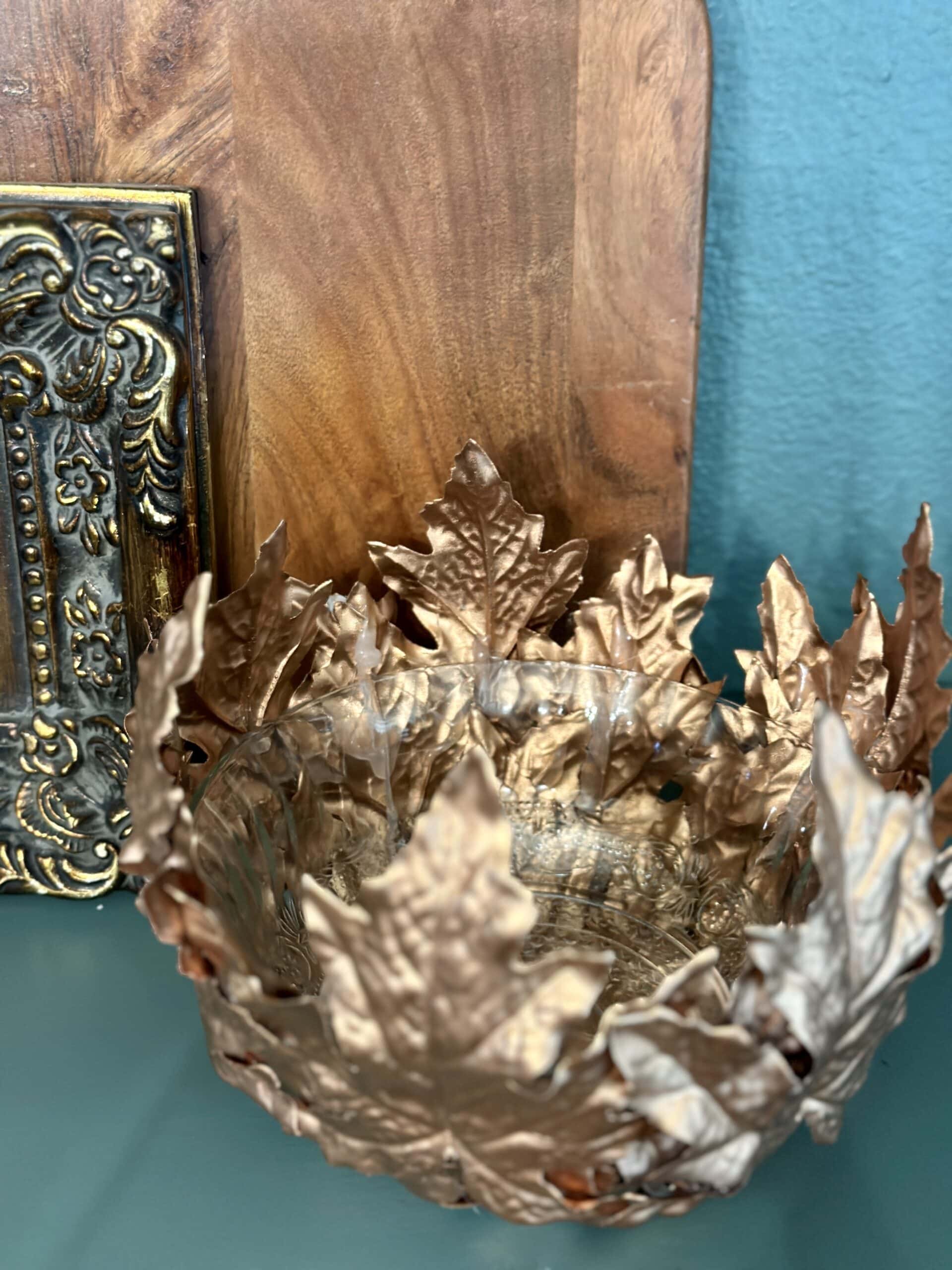 Copper Leaf Bowl DIY - Amy Sadler Designs